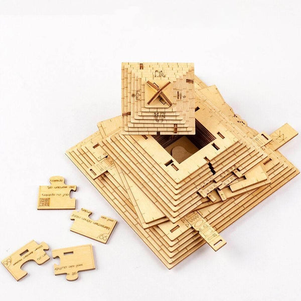 Maya Pyramid Wooden Puzzle - Educational Assembly Game – DecorOfficial