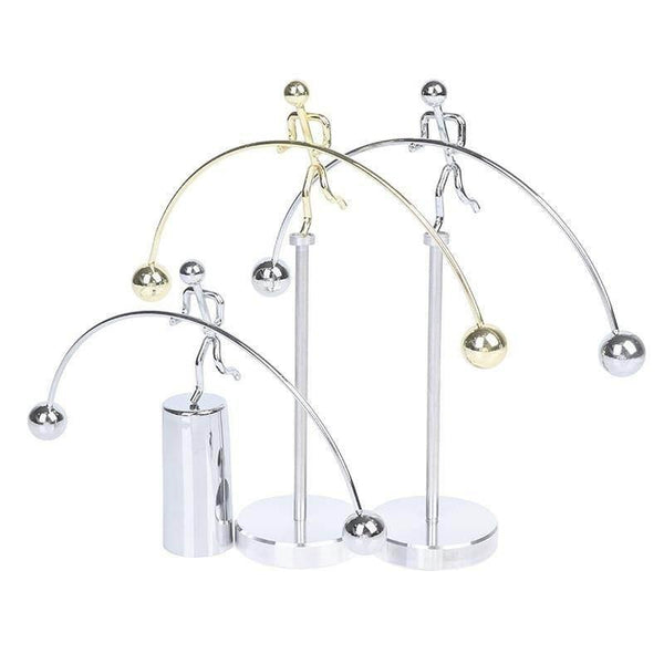 Kinetic Pendulum Desk Decor - Modern Stainless Steel Art | DecorOfficial